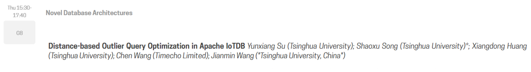 IoTDB 在顶级会议 VLDB 2024：四篇最新论文入选，特邀做 TPC 报告与讨论会！-天谋科技IoTDB